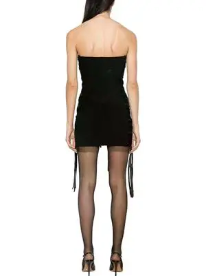ATTICO The Attico Fringed Strapless Mini Dress