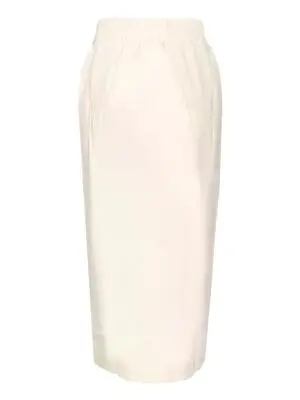 Max Mara Drawstring Waist Jersey Skirt - Neutrals