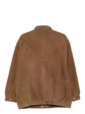 THE GARMENT Geneve Suede Panelled Jacket - Brown