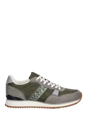 NAPAPIJRI Cosmos Syn Logo-print Panelled Sneakers - Green