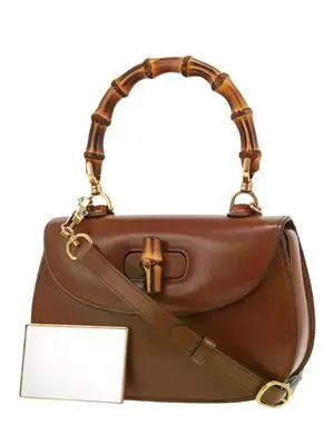 Gucci Bamboo-handle Turn-lock Handbag - Brown