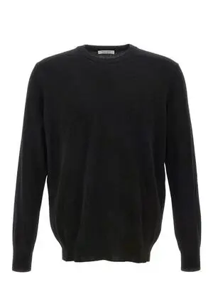 KANGRA Ribbed-knit Crew-neck Sweater - Black