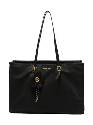 Michael Kors Tote Bag With Charm Detail - Black