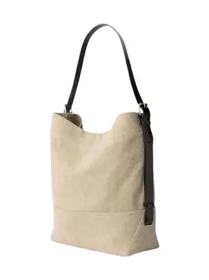 LEMAIRE Belted Tote Bag - Beige