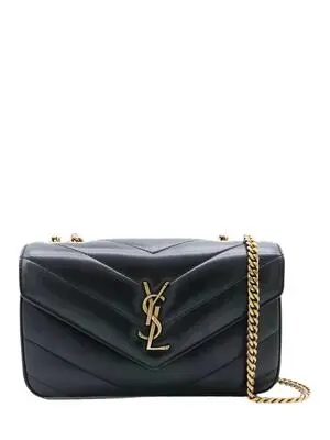 Saint Laurent Loulou Quilted Leather Shoulder Bag - Black