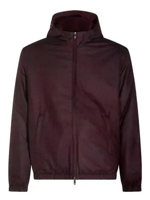 Marco Pescarolo Hooded Zip-up Jacket - Red