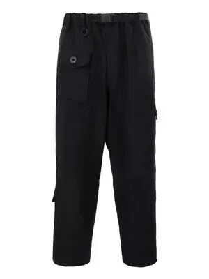 Y3 Sport Uniform Tapered Pants - Black