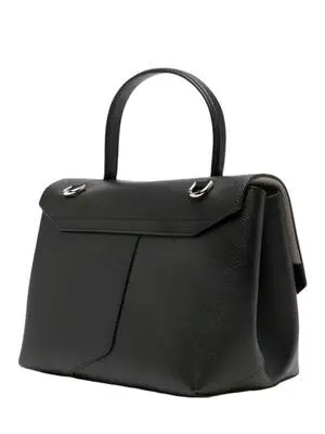 Emporio Armani 1981 Leather Tote Bag - Black