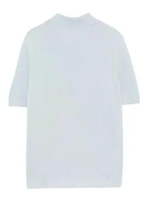 Celine Shell-print Polo Shirt - Blue