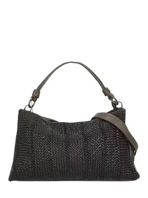 REPTILE'S HOUSE Braided Tassel-detail Shoulder Bag - Brown