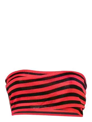 CELINE Celine 2000s Striped Bandeau Top