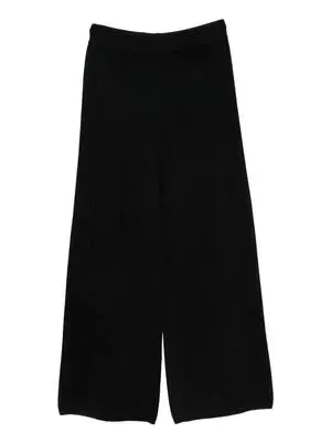 LISA YANG Olanda Cable-knit Palazzo Pants - Black