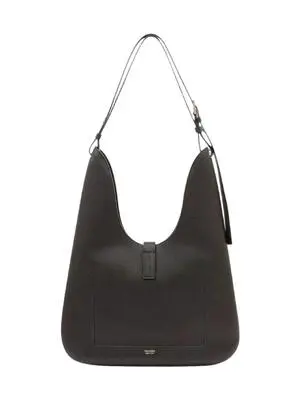 TOM FORD Leather Medium Hobo Bag - Black