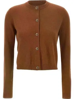 Marella Cicogna Cashmere Cardigan - Brown