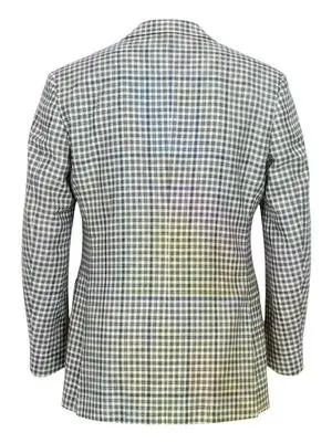 Isaia Check-pattern Blazer - Neutrals