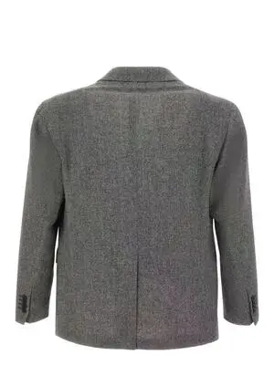 Tagliatore Herringbone Double-breasted Blazer - Grey