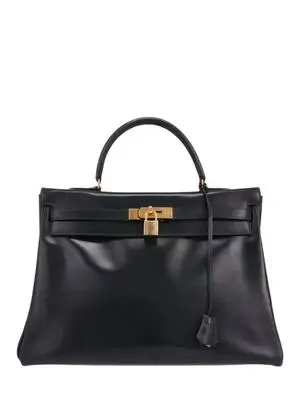 Hermès 1991 35 Kelly Handbag - Blue