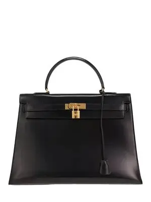 Hermès Hermès 1981 Kelly 35 Tote Bag Black