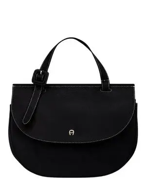 AIGNER Miranda Buckled Tote Bag - Black