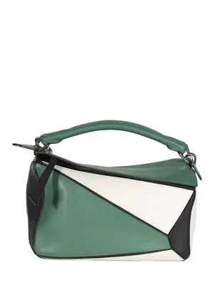 Loewe Multicolor Calfskin Puzzle Bag - Green