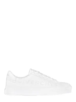 Givenchy City Sport Sneakers In Leather - White