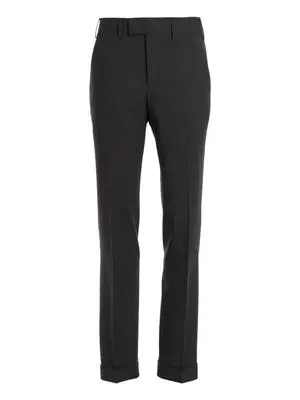 PT TORINO Master Creased Wool Trousers - Grey