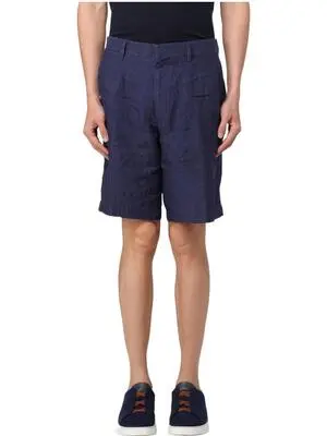 Zegna Pleated Linen Bermuda Shorts - Multicolor