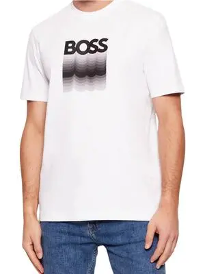 Hugo Boss Regular Fit Crewneck T-shirt - White