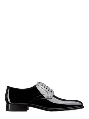 Dior Patent Leather Derby Shoes - Black