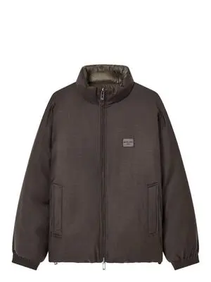 Emporio Armani Reversible Padded High-neck Jacket - Black