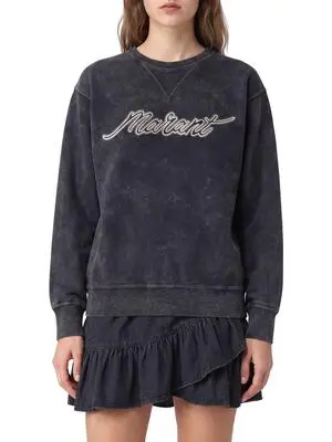 Isabel Marant Étoile Pullover With Embroidered Logo - Black