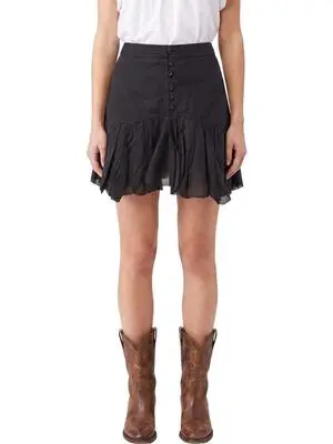 Isabel Marant Étoile Ruffled Mini Skirt - Black
