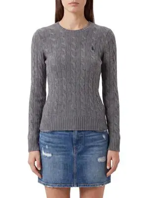 Polo Ralph Lauren Polo Ralph Lauren Cable Knit Crewneck Sweater Grey
