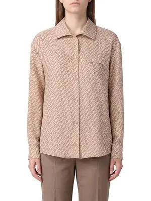 Herno Printed Shirt With Classic Collar - Beige
