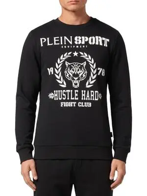 PLEIN SPORT Sweatshirt With Graphic Detail - White