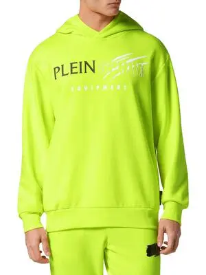 PLEIN SPORT Logo Hoodie - Green