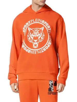 PLEIN SPORT Tiger Graphic Hoodie - Orange