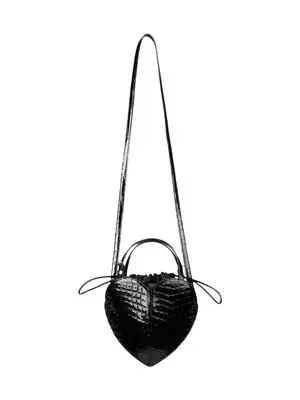 ROTATE BY BIRGER CHRISTENSEN Heart Shaped Crossbody Bag - Black