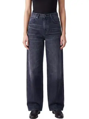 HAIKURE Haikure Earl Mid-Rise Wide-Leg Jeans Black 1