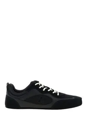 Tory Burch Suede And Mesh Sneakers - Black