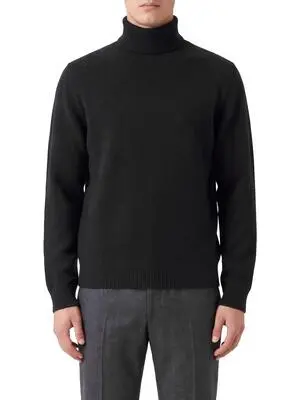 ROBERTO COLLINA Roberto Collina Wool And Baby Camel Blend Turtleneck Jumper Black