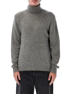 ROBERTO COLLINA Wool And Baby Camel Blend Turtleneck Jumper - Grey