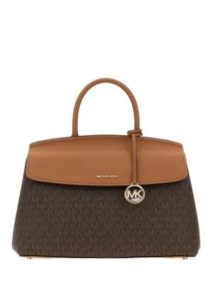 Michael Kors Monogrammed Satchel Bag - Yellow