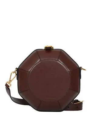 COCCINELLE Sewing Box Leather Shoulder Bag - Red