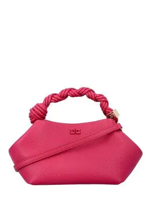 GANNI Handbag With Twisted Top Handle - Red