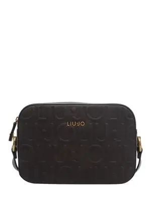 Liu Jo Embossed Logo Shoulder Bag - Brown