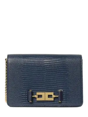Elisabetta Franchi Monogram Mini Crossbody Bag - Blue