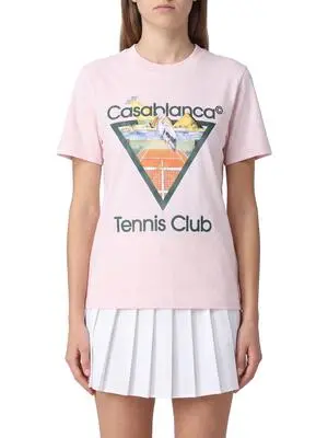 Casablanca Tennis Club Graphic T-shirt - Pink