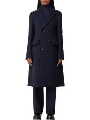 Bottega Veneta Double Breasted Coat - Blue