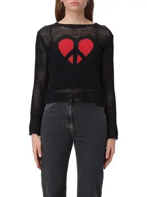 Moschino Peace Heart Sweater - Black